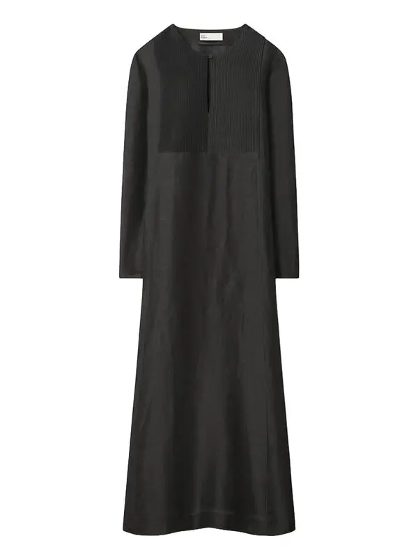 Tory Burch Long Linen Caftan - Black