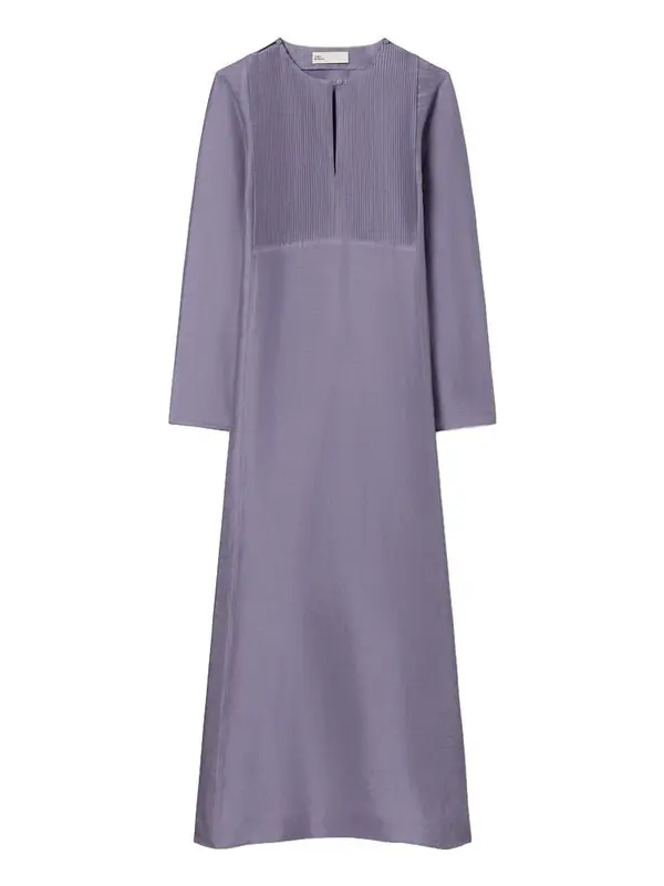Tory Burch Long Linen Caftan - Lavender