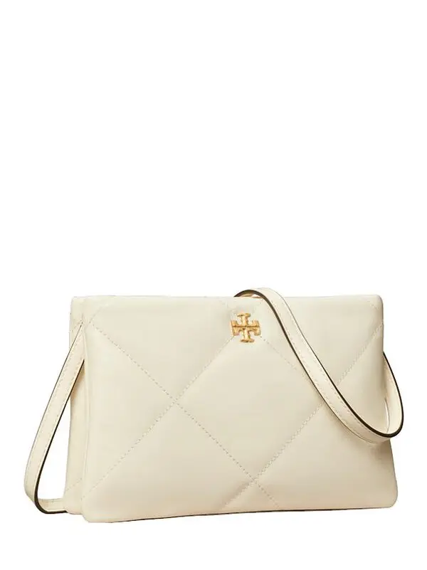 Tory Burch Kira Diamond Quilt Crossbody Bag - Warm White