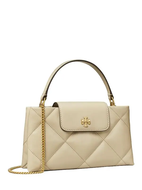 Tory Burch Kira Diamond Quilt Top-handle Bag - Light Stone