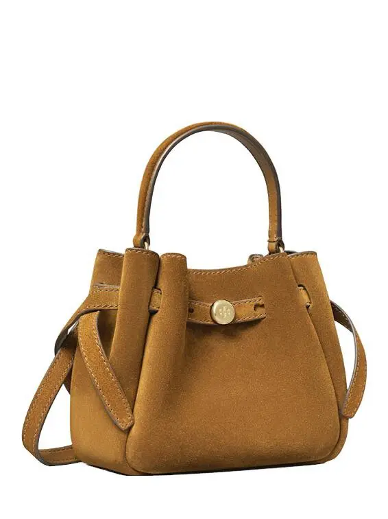 Tory Burch Mini Romy Bucket Bag - Caramel