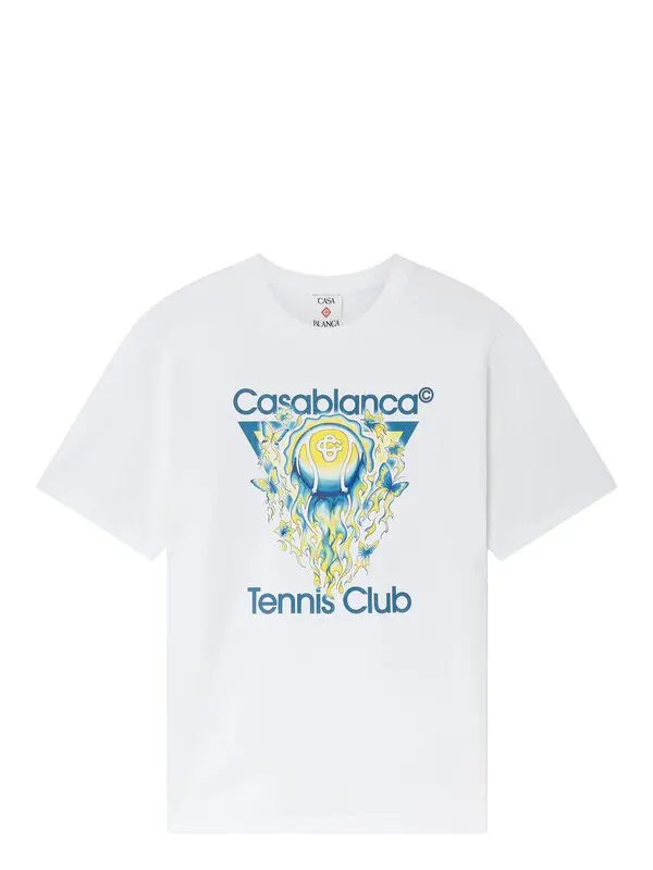 Casablanca Tennis Club Icon Short Sleeve T-shirt - Multicolor
