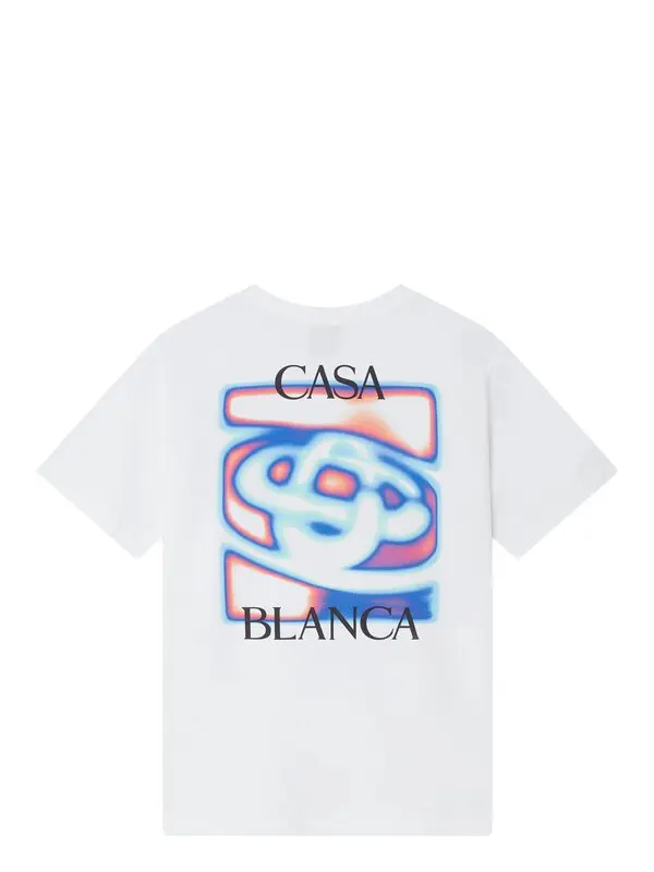 Casablanca Heat Map Logo Short Sleeve T-shirt - Multicolor