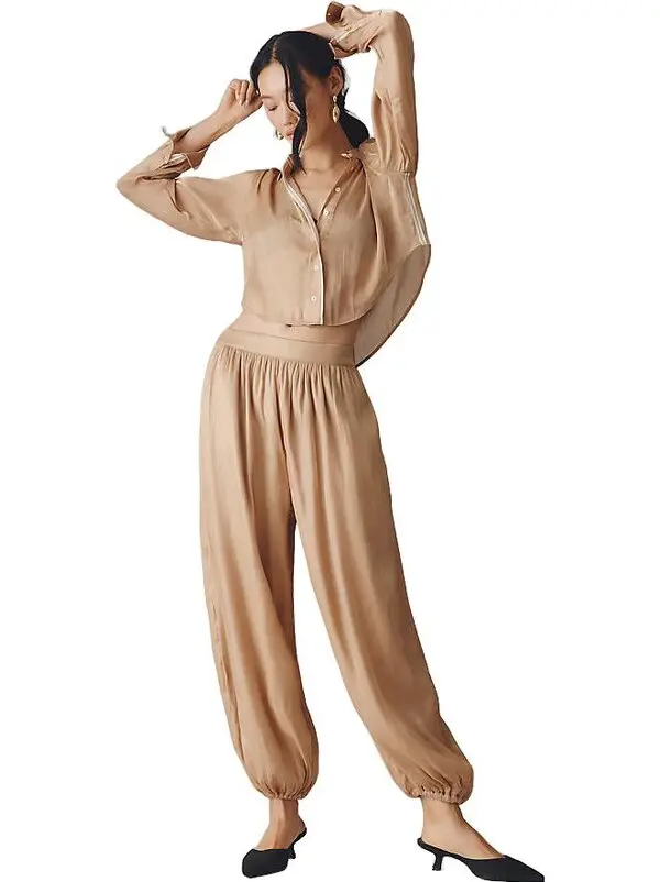 Maeve Balloon Pants - Gold