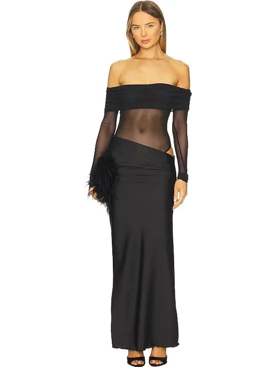 Superdown Mya Maxi Dress - Black