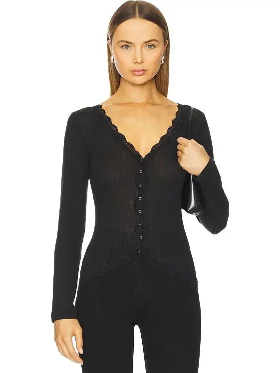 Free People Big Love Cardi - Black