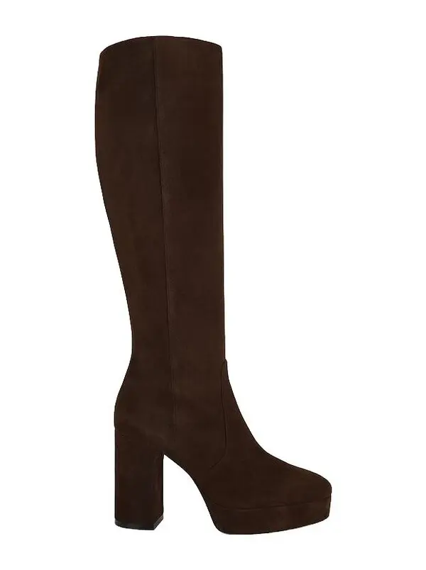 STUART WEITZMAN Dayna Platform Boots - Walnut