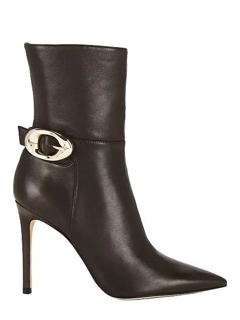 STUART WEITZMAN Power Buckle Bootie - Walnut