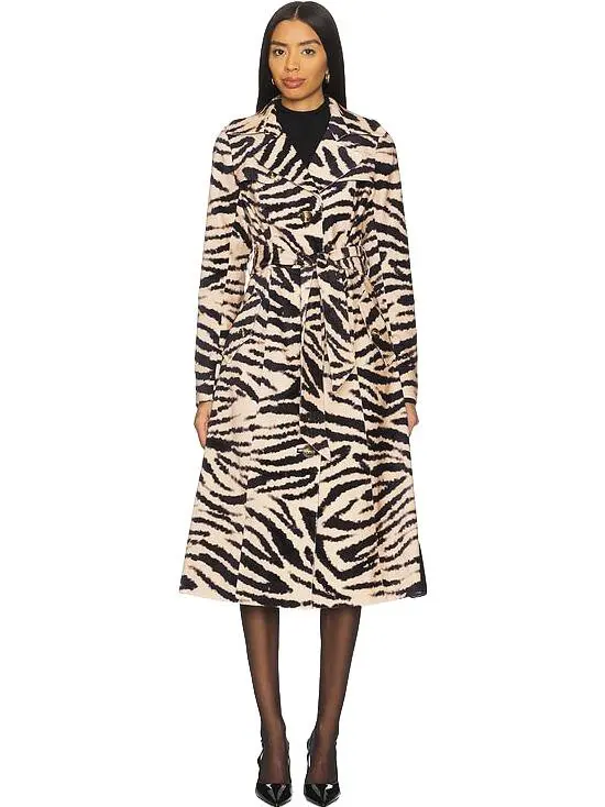 Cara Cara Karlie Trench - Zebra Blush