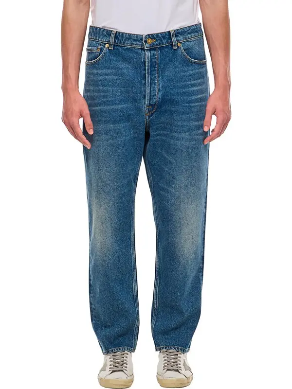 GOLDEN GOOSE Denim Happy Medium Stone Washed - Blue