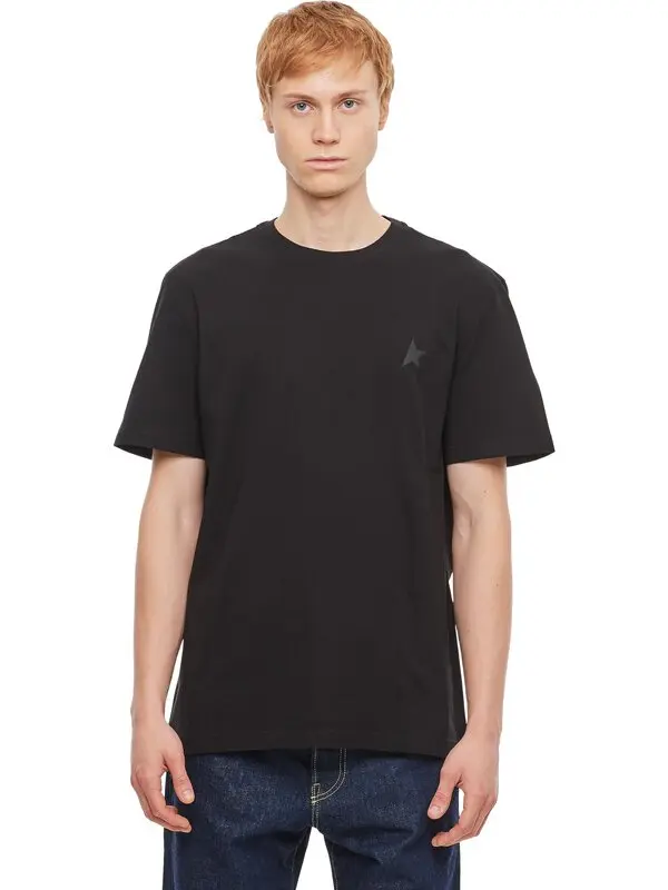 GOLDEN GOOSE Star Cotton T-shirt - Black