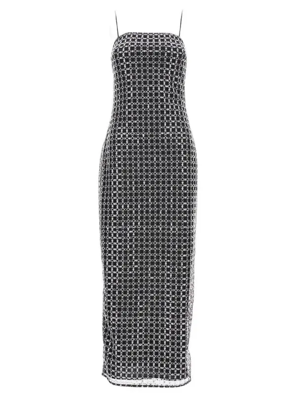 Remain Birger Christensen Sequin Embroidered Long Dress - Black