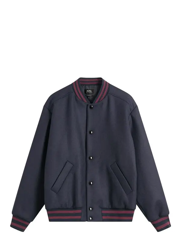 A.p.c. Micky Varsity Jacket - Dark Navy