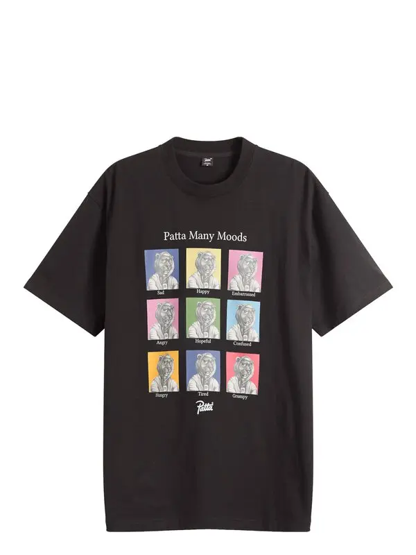 PATTA Many Moods T-shirt - Black