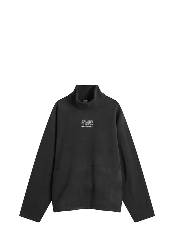 MAISON MARGIELA X Salomon Fleece High Neck Top - Washed Black
