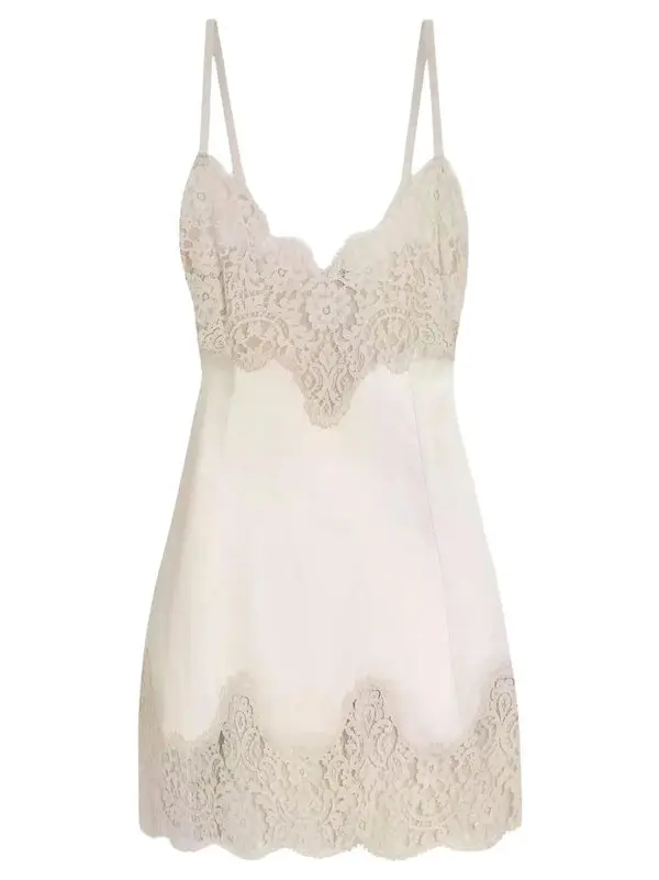 Dolce & Gabbana Sleeveless Mini Slip Dress - Neutrals