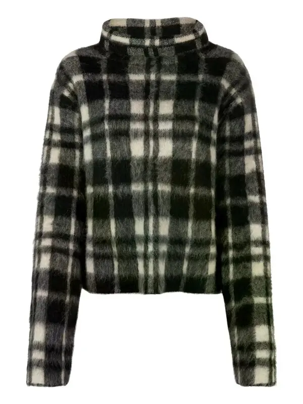 Polo Ralph Lauren Checked Mock-neck Jumper - Neutrals