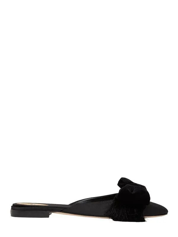 Valentino Garavani Reinette Bow Mules - Black