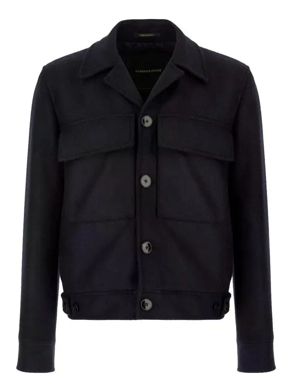 GABRIELE PASINI Flap-pocket Notched-lapel Jacket - Blue