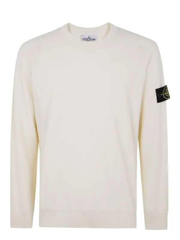 Stone Island Round Neck Jumper - White