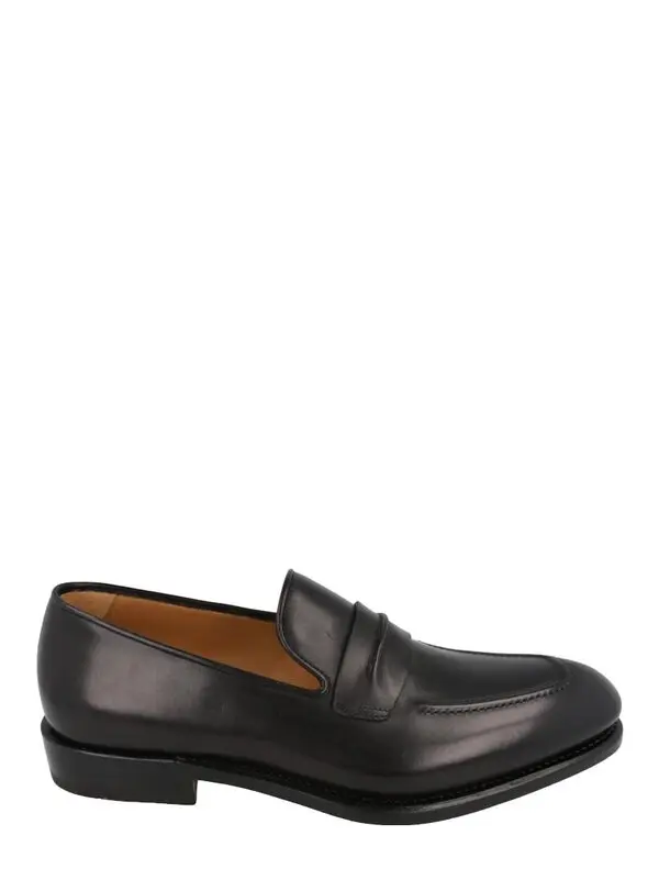 FERRAGAMO Leather Loafers - Black