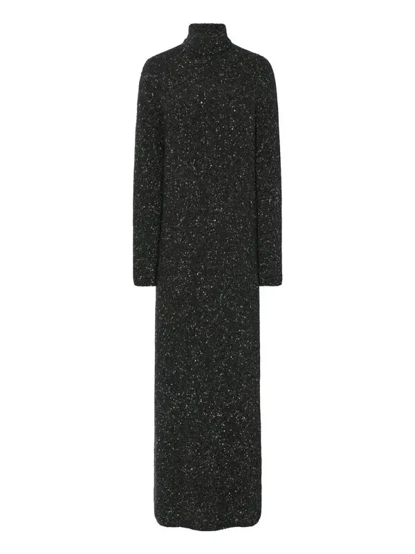 THE ROW Melani Cashmere Dress - Charcoal Melange