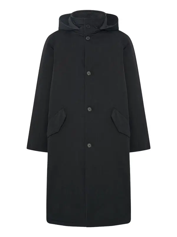THE ROW Nikar Coat In Technical Cotton - Black