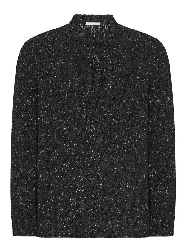 THE ROW Pellegrino Cashmere Sweater - Charcoal Melange