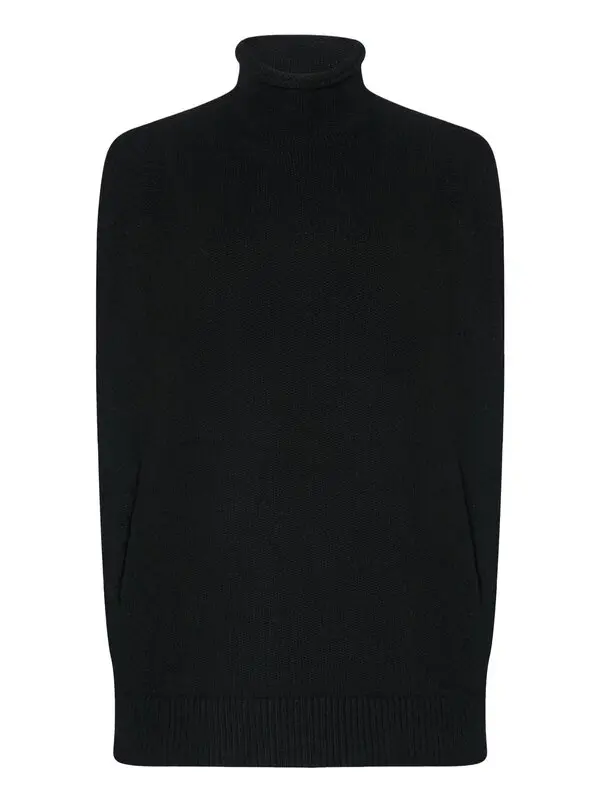 THE ROW Meo Cashmere Turtleneck Vest - Black