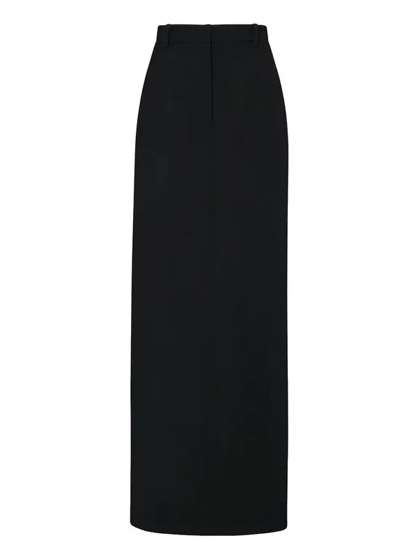 THE ROW Roux Wool Skirt - Black