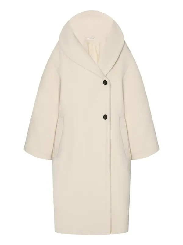 THE ROW Regino Virgin Wool Coat - Ivory