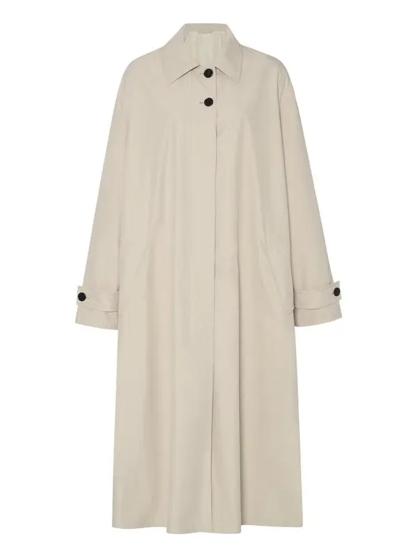 THE ROW Lolana Cotton Coat - Porcelain