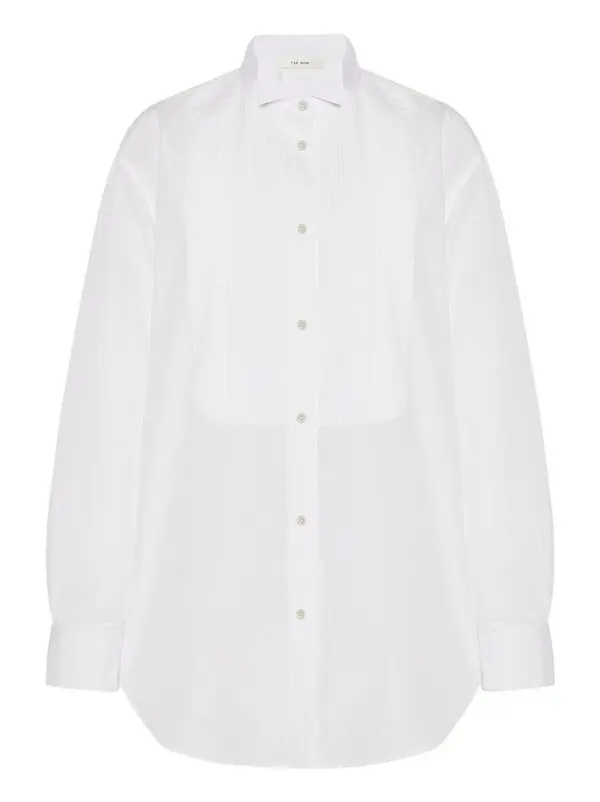 THE ROW Erelia Cotton Shirt - White