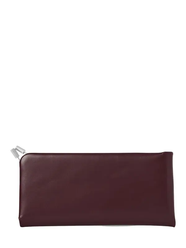 THE ROW Clasp Sunglasses Case - Borgogna
