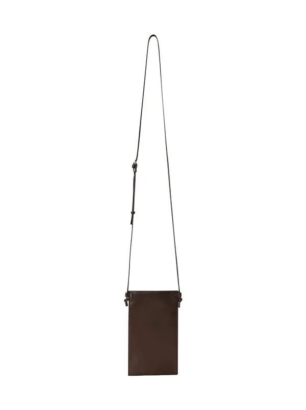 THE ROW Camie Crossbody Case - Brown Melange