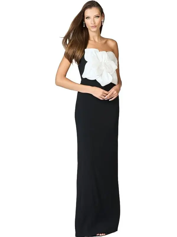 Sachin & Babi Marist Strapless Gown - Black