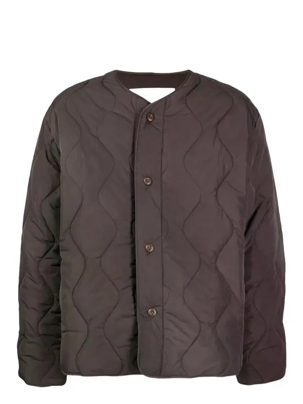 SPOONYARD Quilted Padded Shirt Jacket - Brown