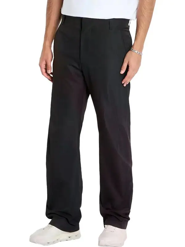 POST ARCHIVE FACTION Belt Loops-detail Trousers - Black