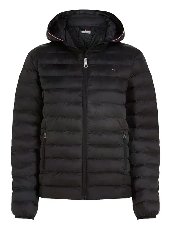 Tommy Hilfiger Quilted Hooded Jacket - Black