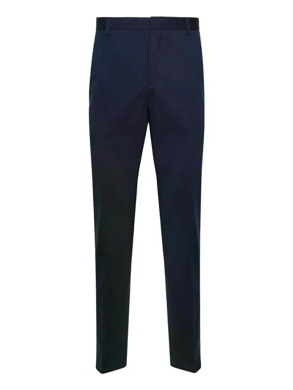 Calvin Klein Tapered Wool-blend Trousers - Blue