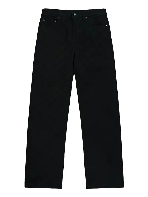 Casablanca Five-pocket Jeans With Logo Patch - Black