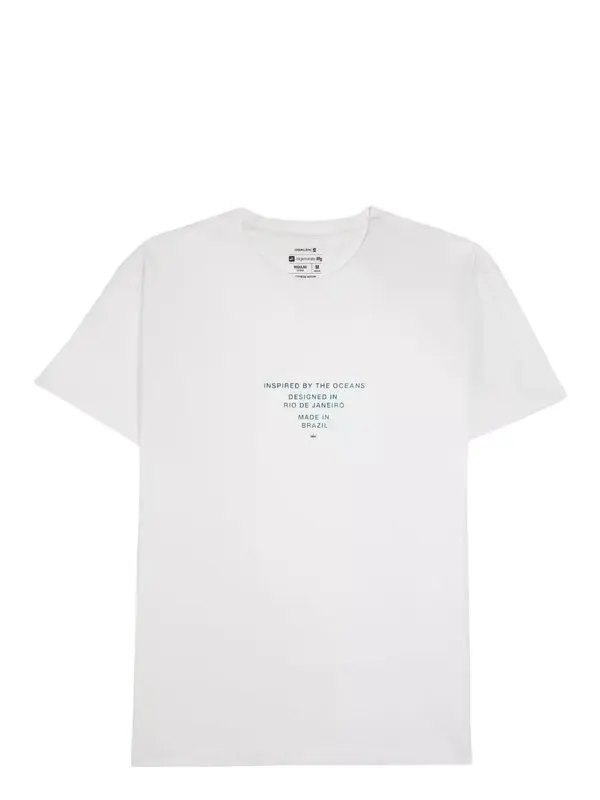 OSKLEN Lettering-print T-shirt - White