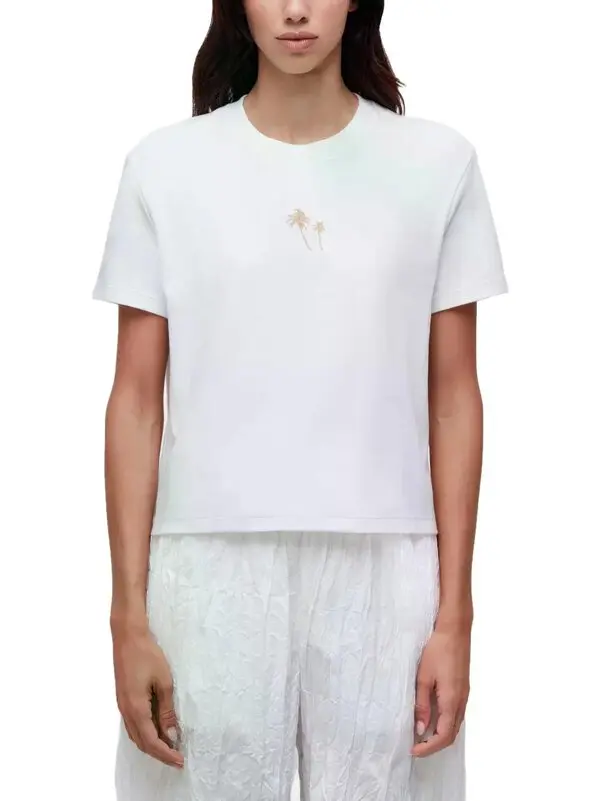 OSKLEN Palm Tree Embroidered T-shirt - White