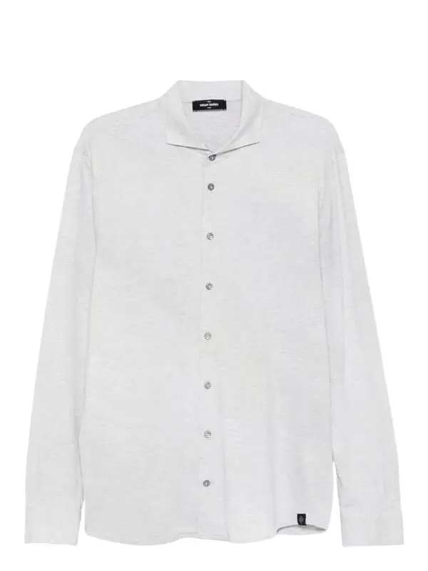 GRAN SASSO Button Long-sleeve Shirt - Grey