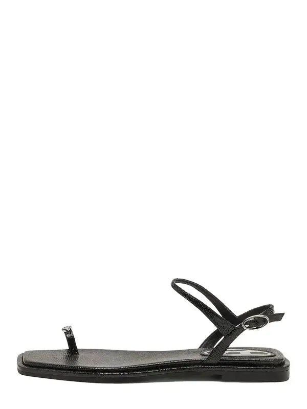DIESEL® D-amber Flat Sandals - Black