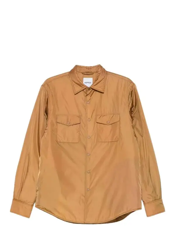 Aspesi Pocket Snap-fastening Shirt - Neutrals