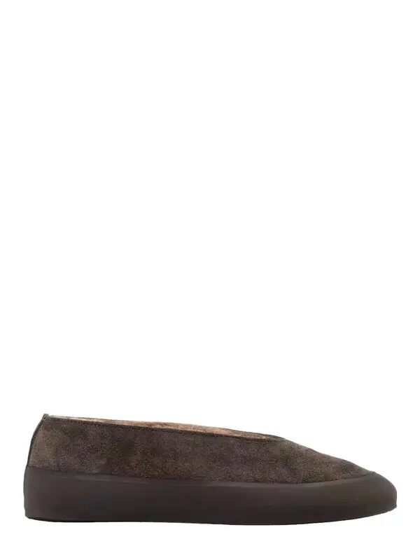 Le Monde Beryl Apres Ski Shearling Ballet Flats - Brown