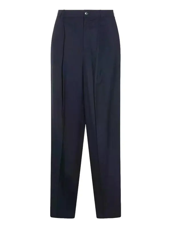 AYA MUSE Pleated Front Trousers - Blue