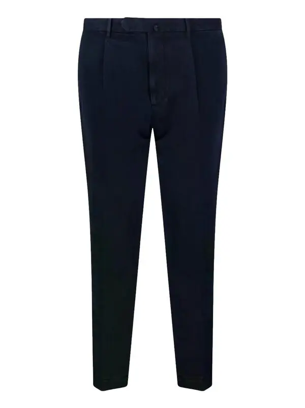 SANTANIELLO Pleated Trousers - Blue