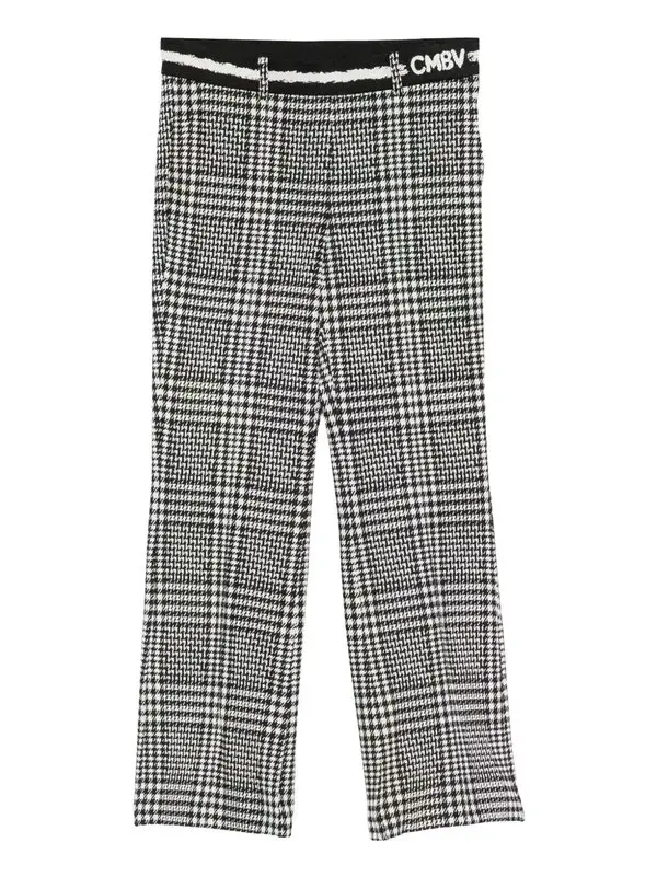 CAMBIO Checked Trousers - Black